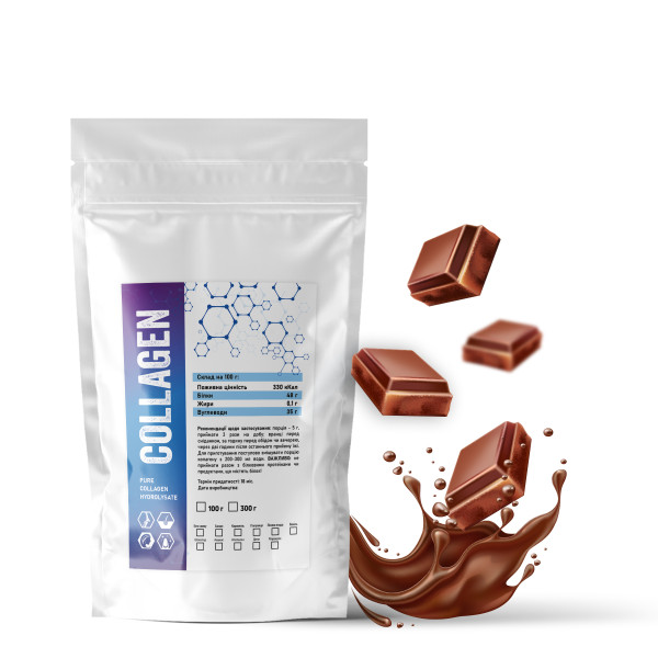 Коллаген в порошке 100гр шоколад ⋆ protein-gadyach.com